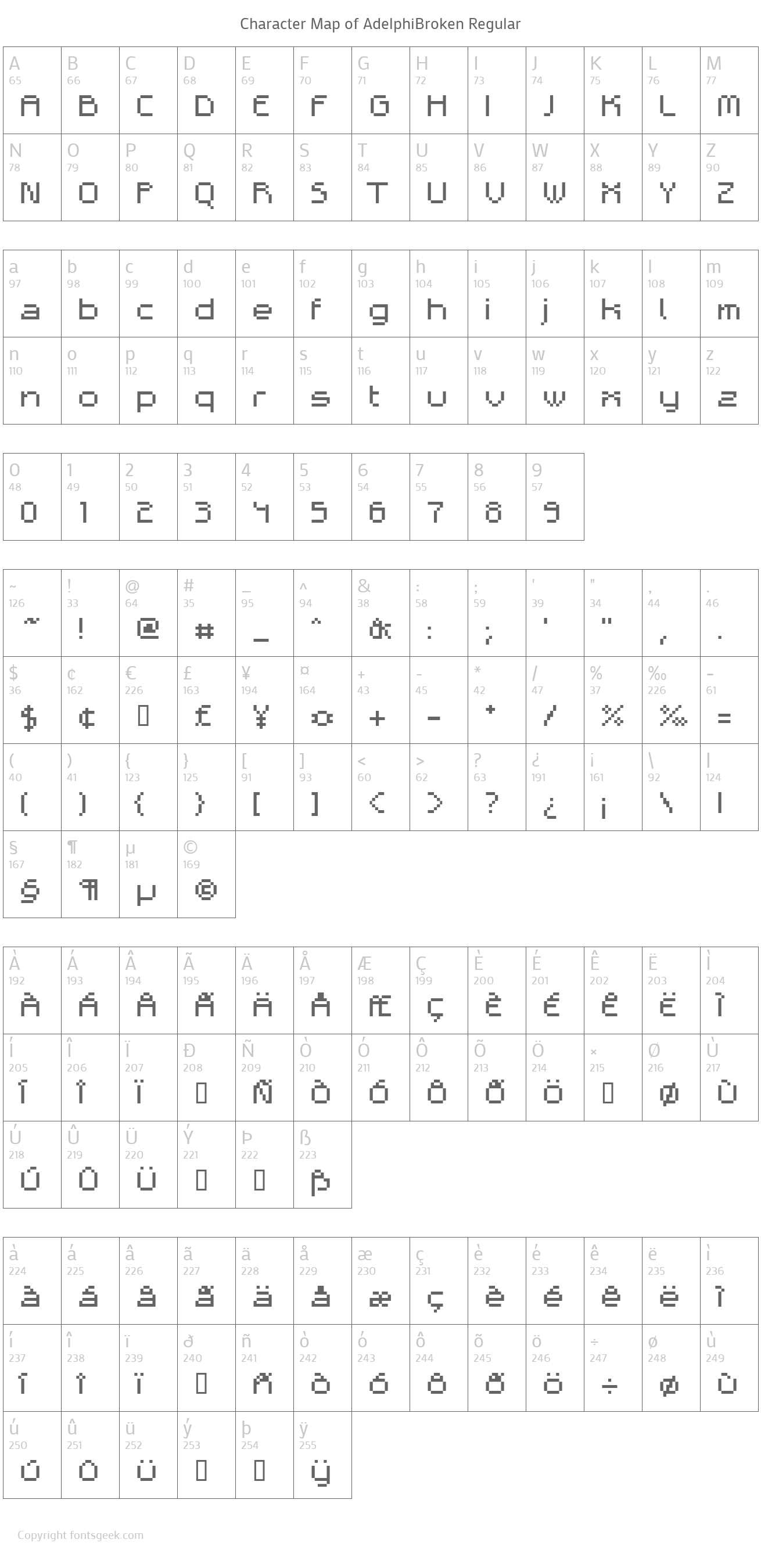 AdelphiBroken Font : Download For Free, View Sample Text, Rating And More On Fontsgeek.Com