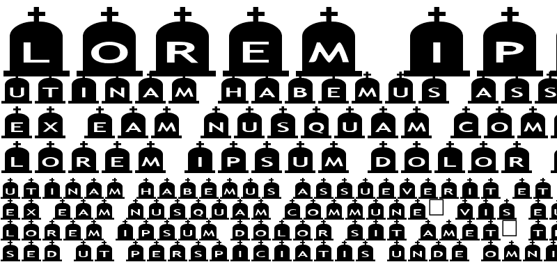 AlphaShapes gravestones 3 Font : Download For Free, View Sample Text ...