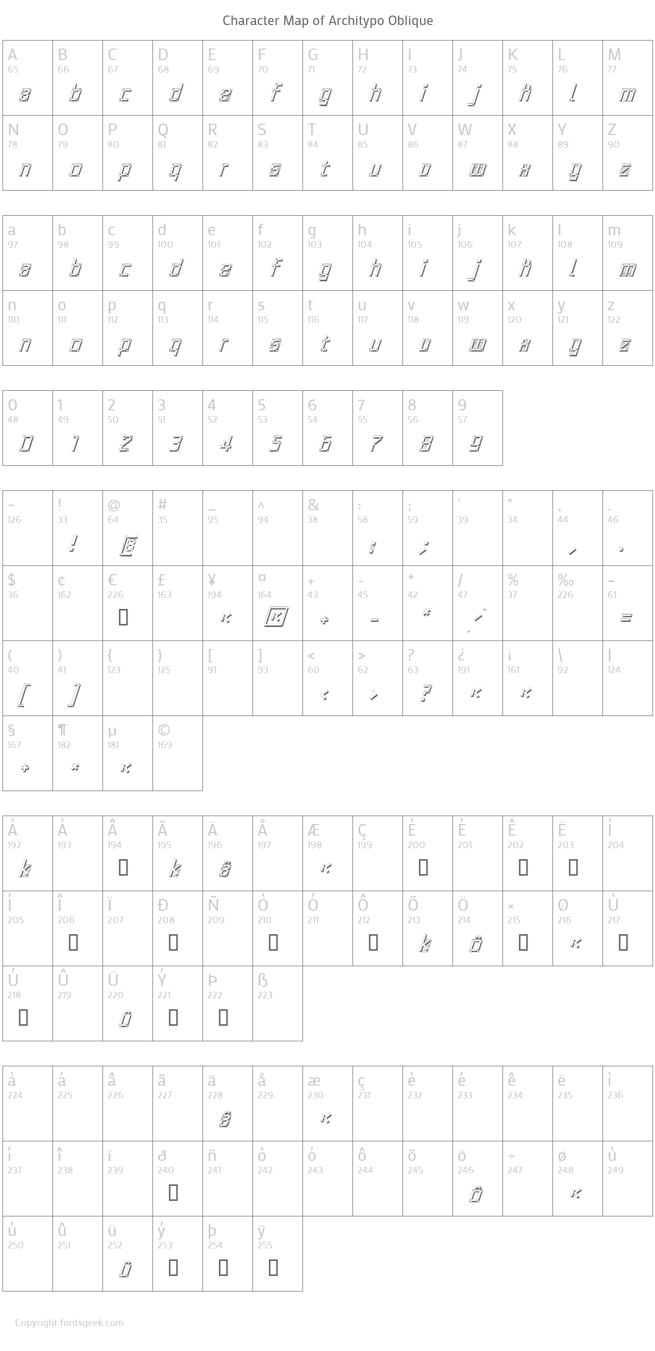 Architypo Oblique Download For Free View Sample Text Rating And 
