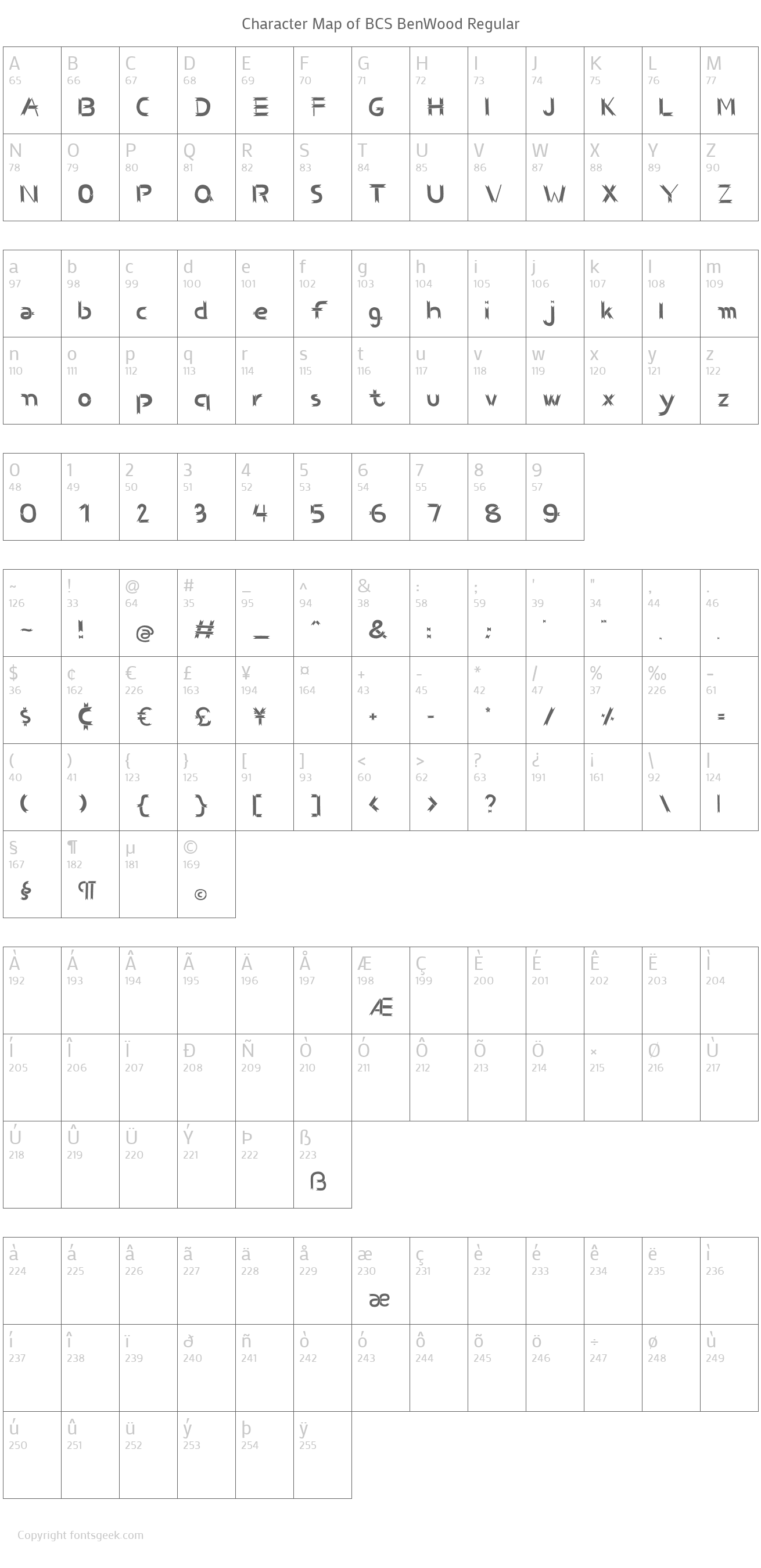 BCS BenWood Regular : Download For Free, View Sample Text, Rating And ...