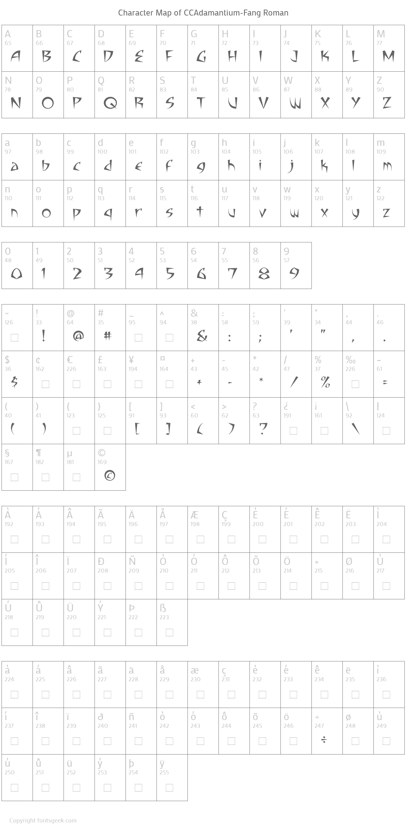 CCAdamantium-Fang Font : Download For Free, View Sample Text, Rating ...