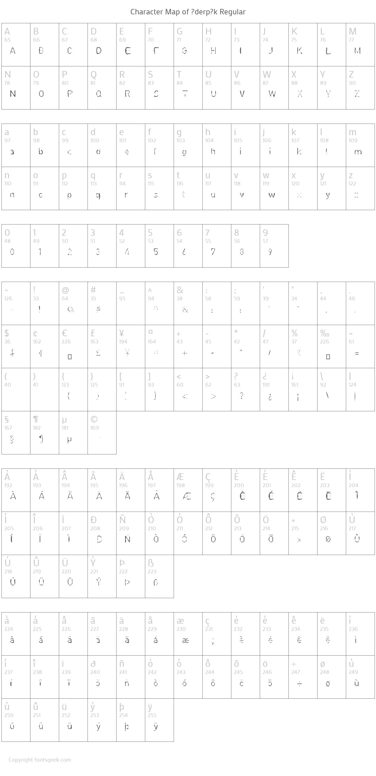 ?derp?k Regular : Download For Free, View Sample Text, Rating And More ...