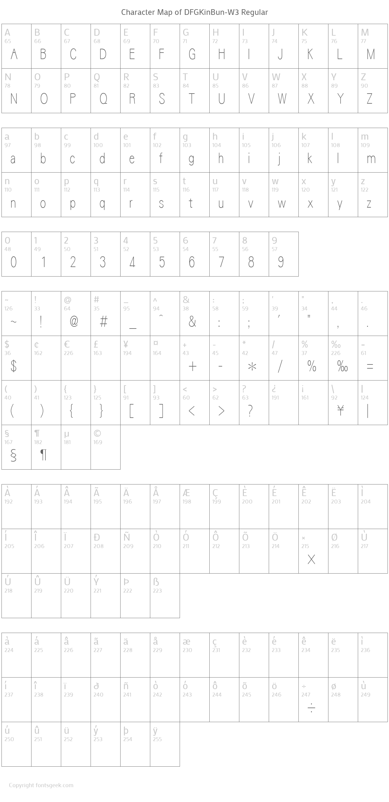 DFGKinBun W3 Regular Download For Free View Sample Text Rating And 