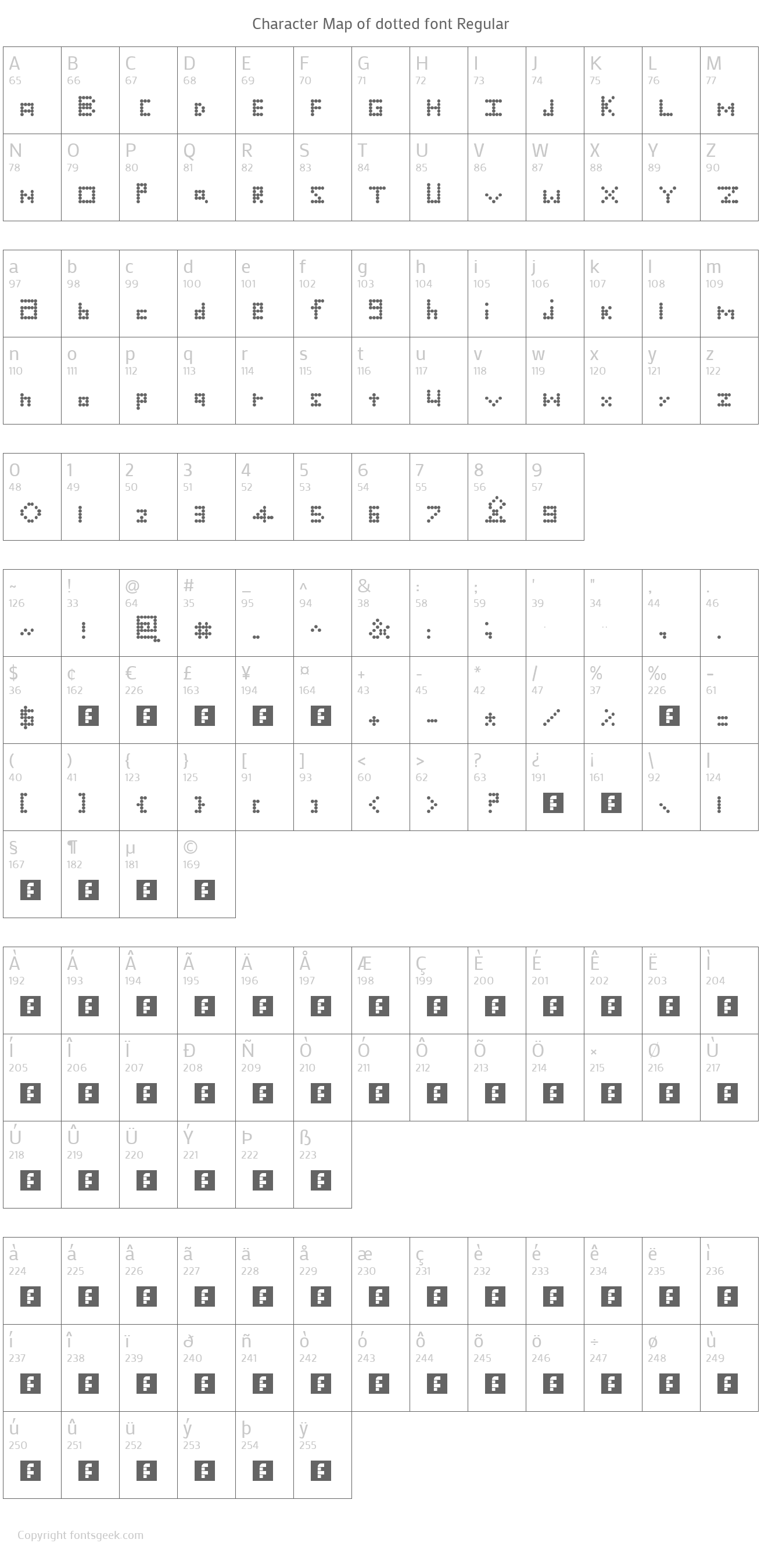 Dotted Font Regular Download For Free View Sample Text Rating And