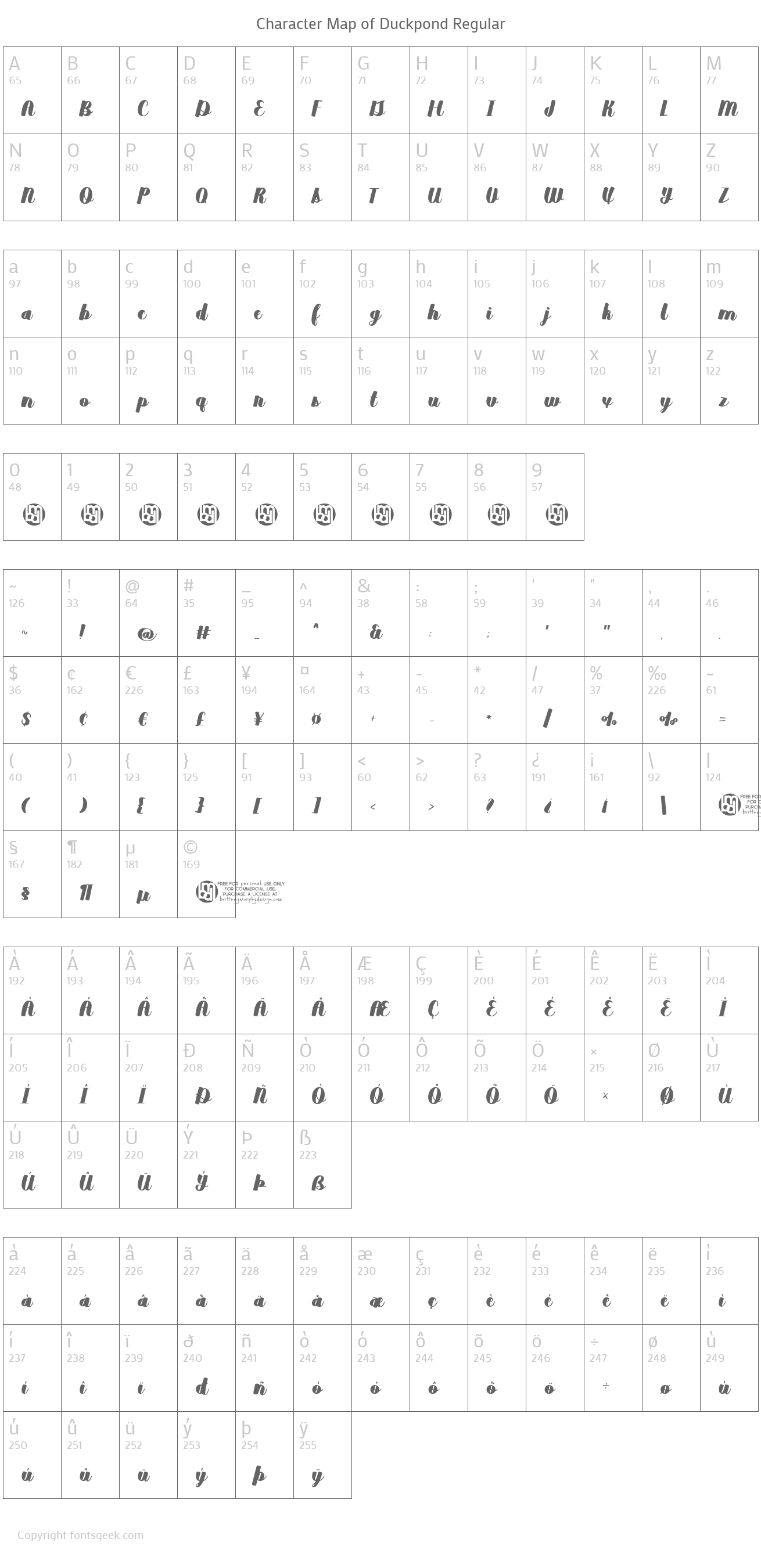 Duckpond Font : Download For Free, View Sample Text, Rating And More On ...