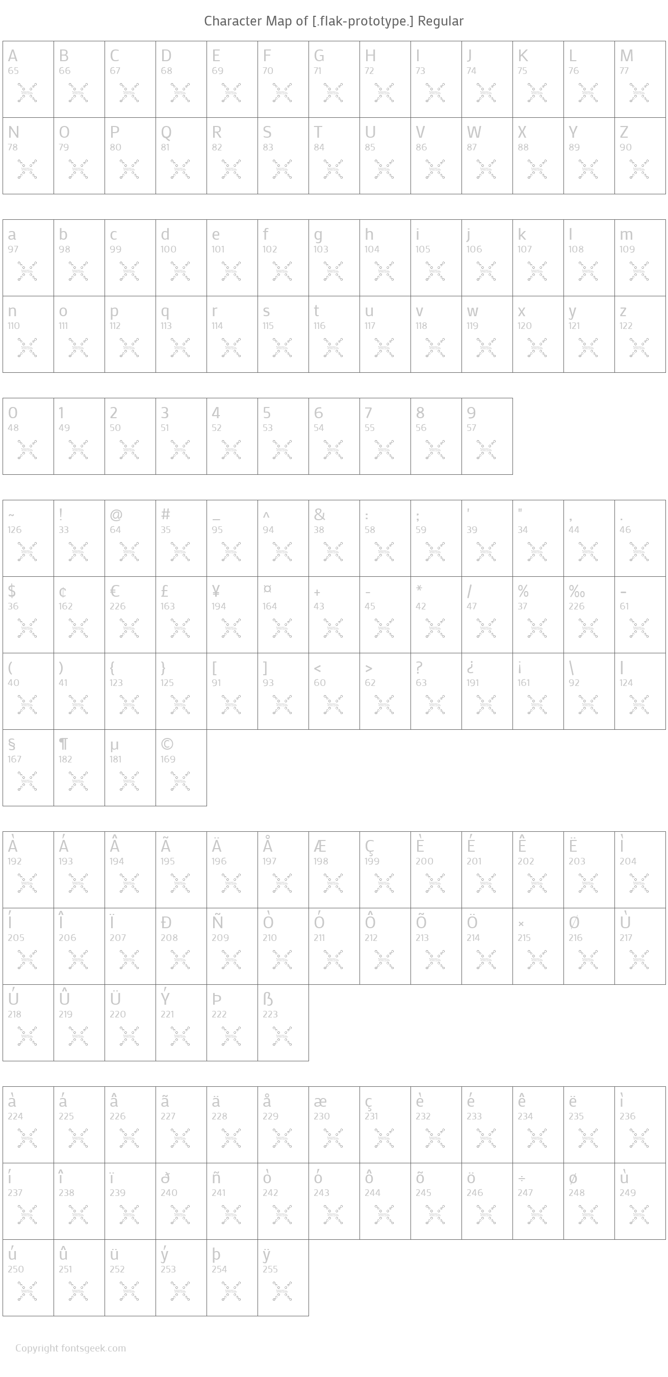 [.flak-prototype.] Regular : Download For Free, View Sample Text, Rating And More On Fontsgeek.Com