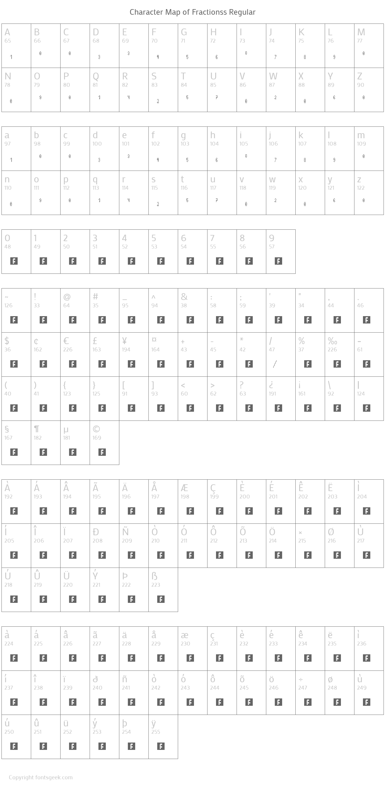 Fractionss Regular : Download For Free, View Sample Text, Rating And ...