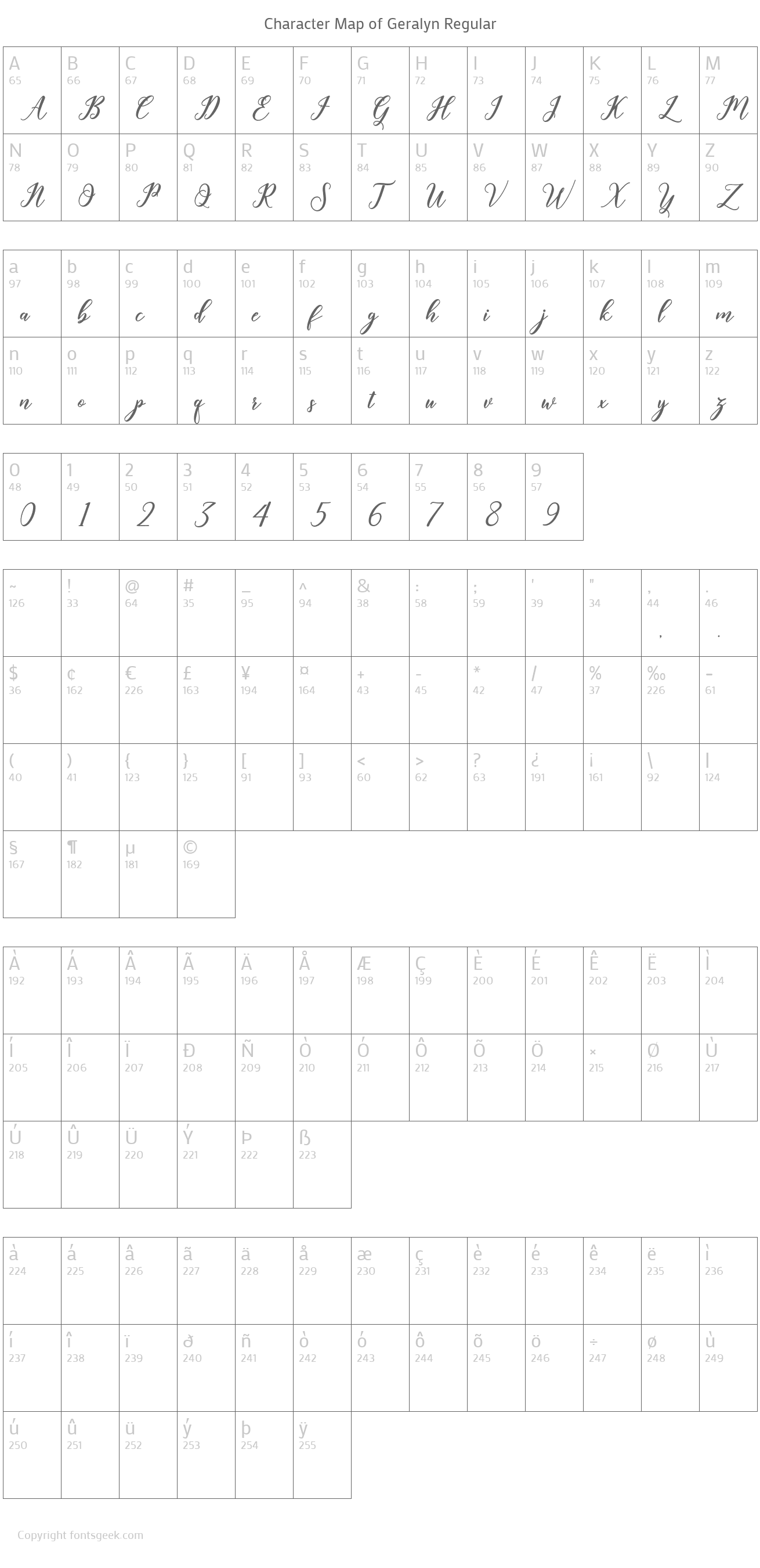 Geralyn Regular : Download For Free, View Sample Text, Rating And More ...