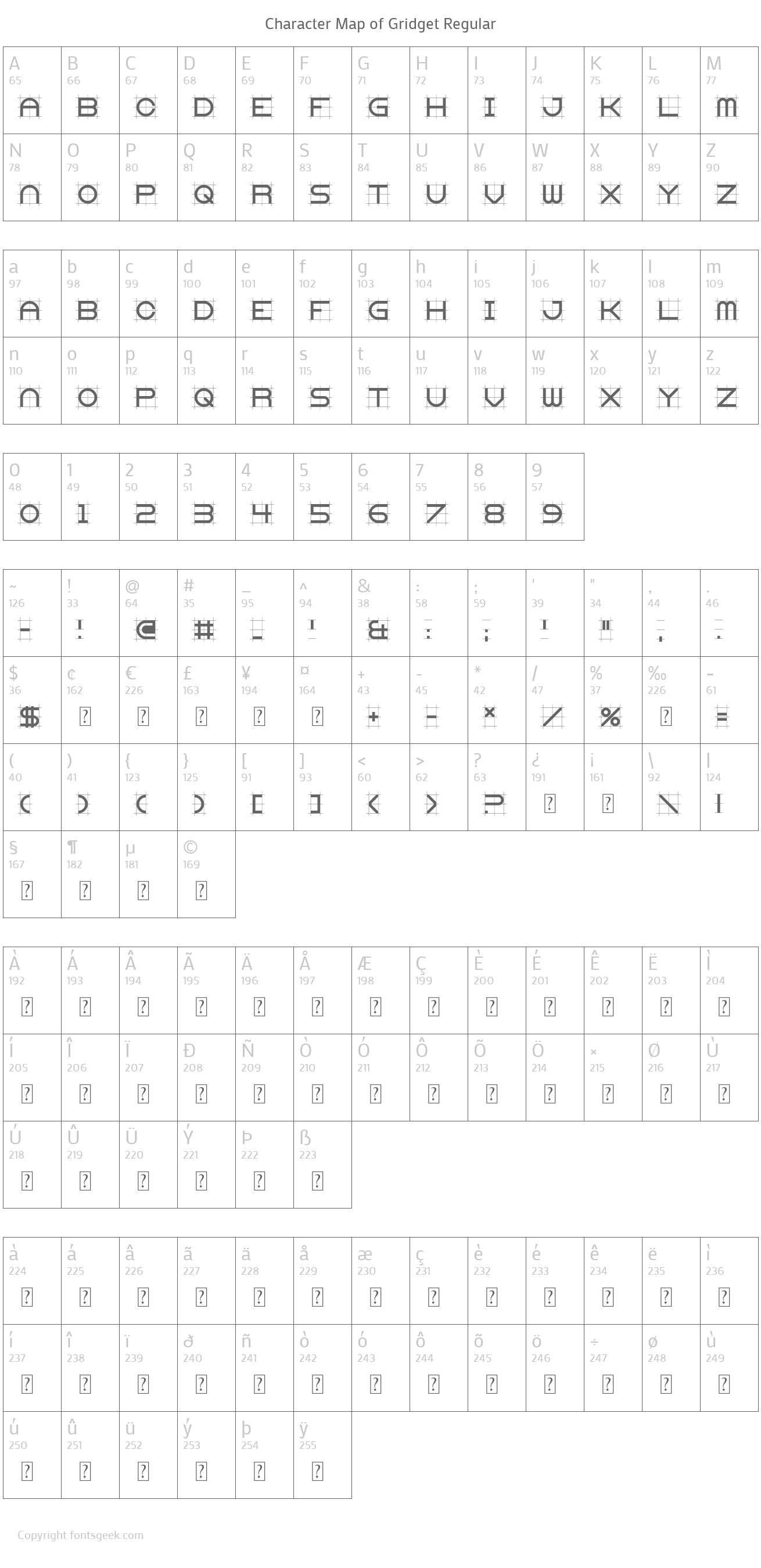 Gridget Regular : Download For Free, View Sample Text, Rating And More On Fontsgeek.Com