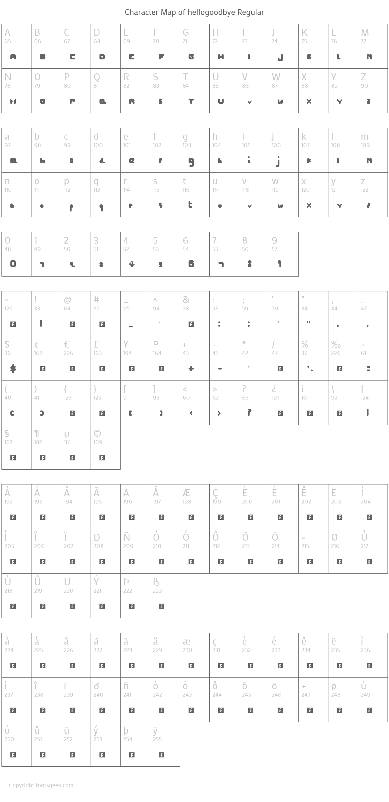 hellogoodbye Font : Download For Free, View Sample Text, Rating And ...