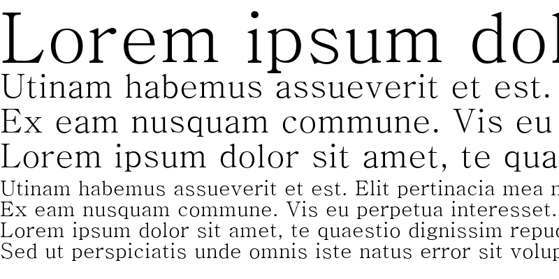 HYSinMyeongJo-Medium Regular : Download For Free, View Sample Text ...