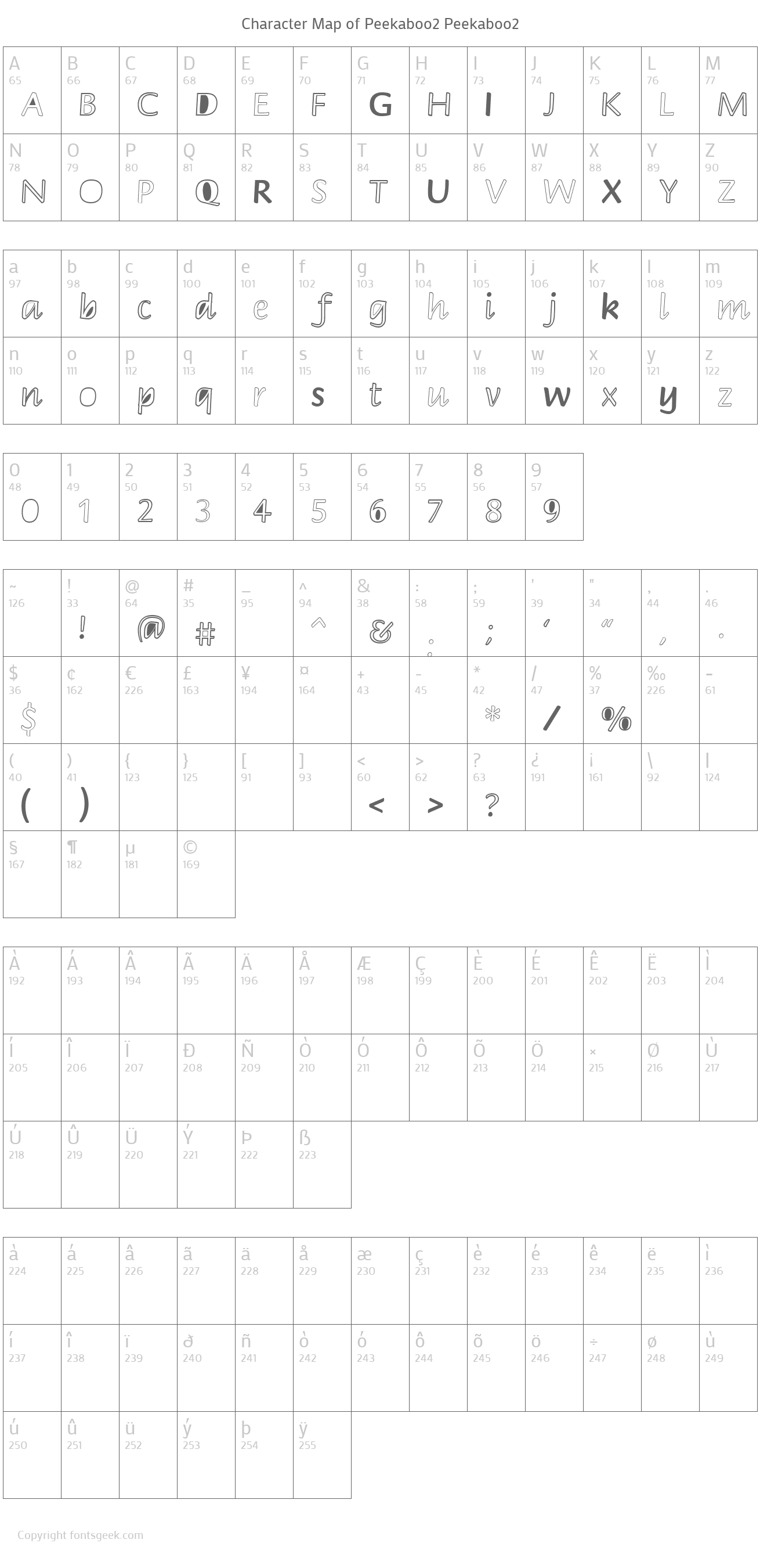 Peekaboo2 Font : Download For Free, View Sample Text, Rating And More ...
