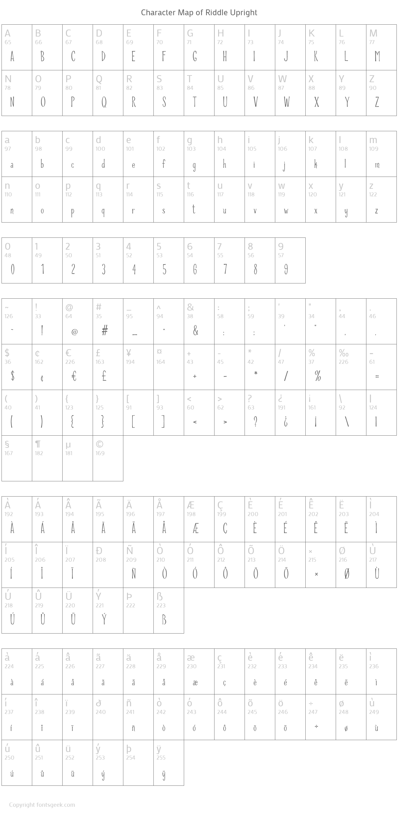 Riddle Font : Download For Free, View Sample Text, Rating And More On ...