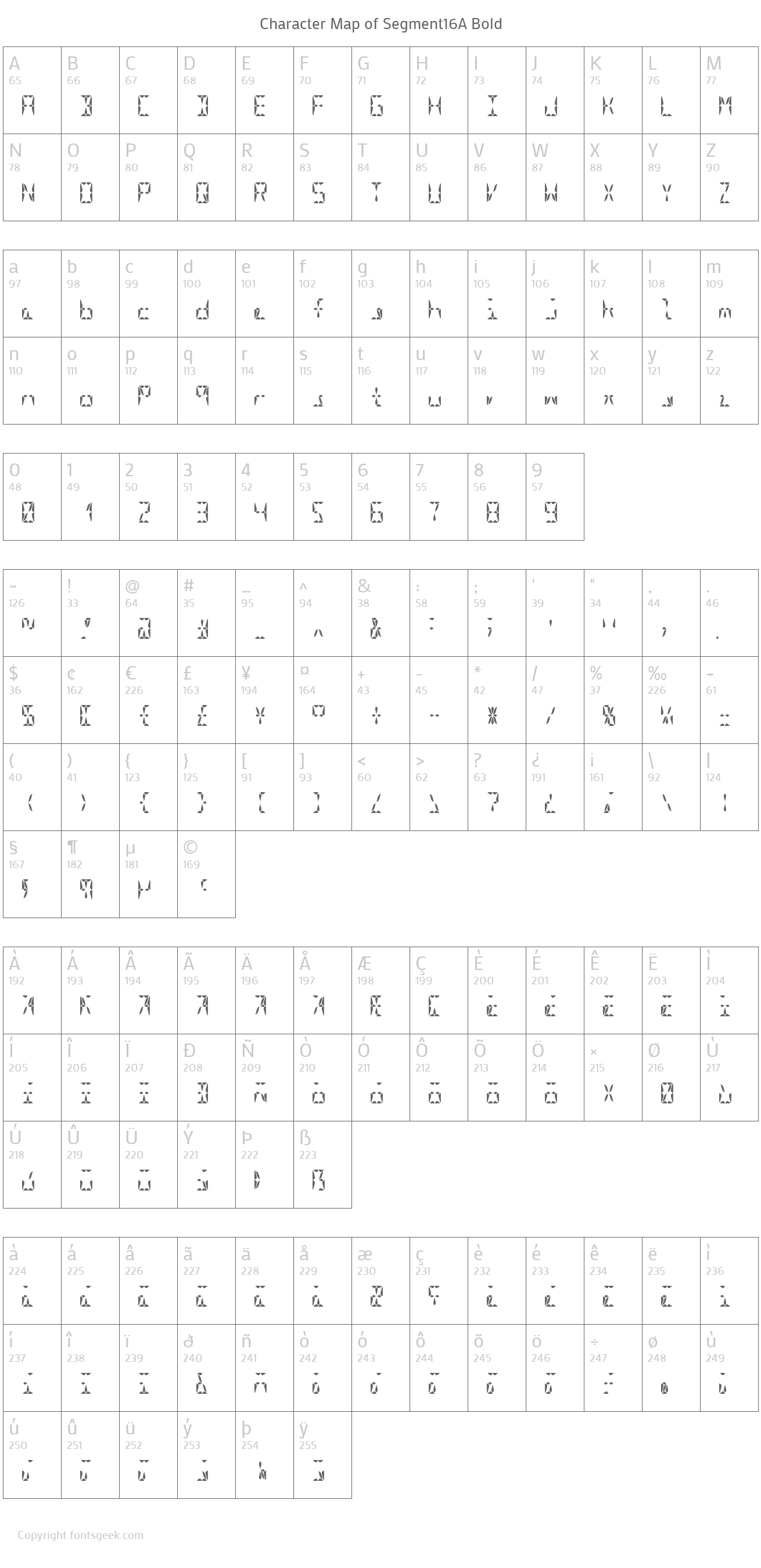 Segment16A Bold : Download For Free, View Sample Text, Rating And More ...