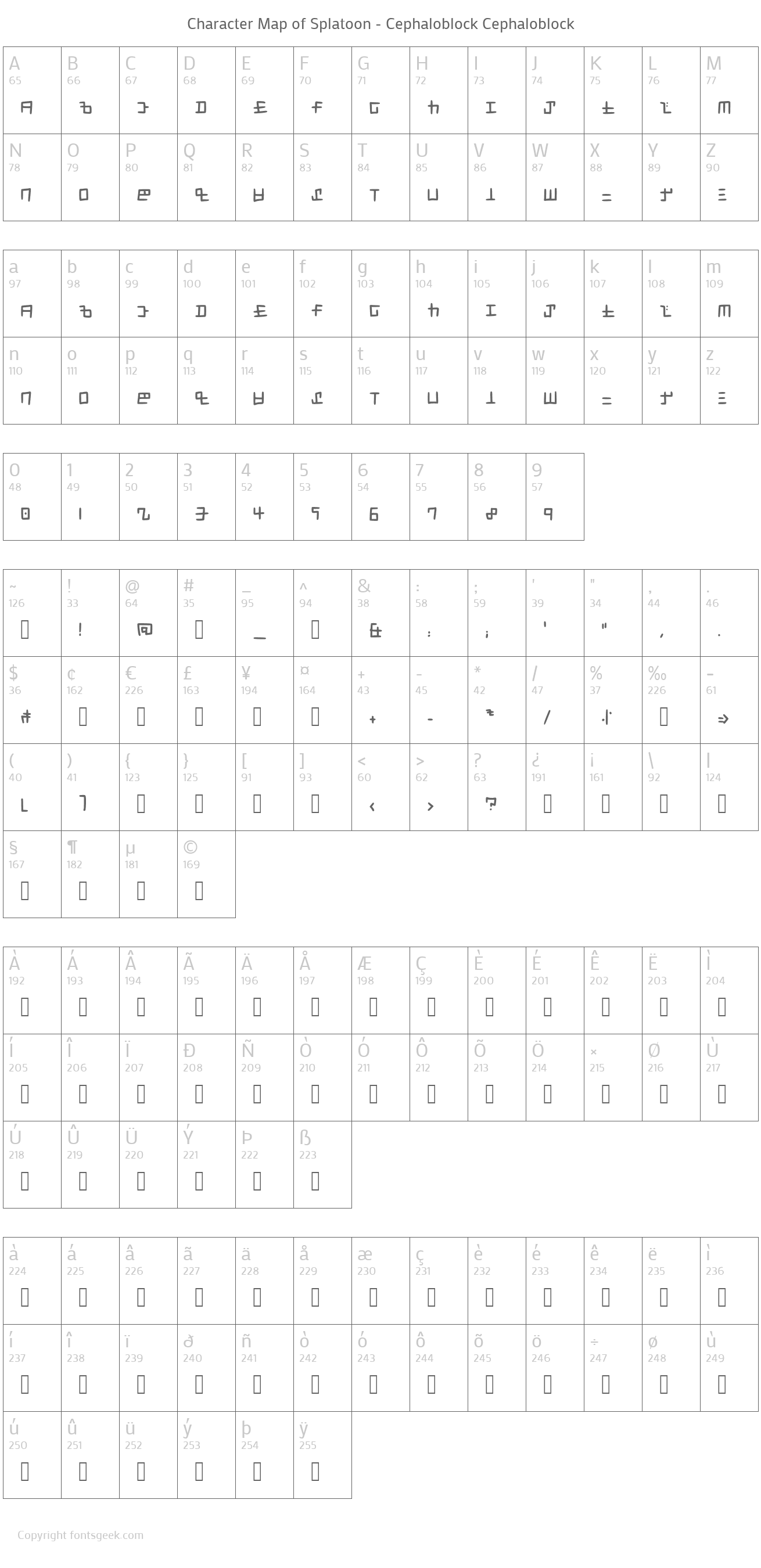 Splatoon - Cephaloblock Cephaloblock : Download For Free, View Sample ...