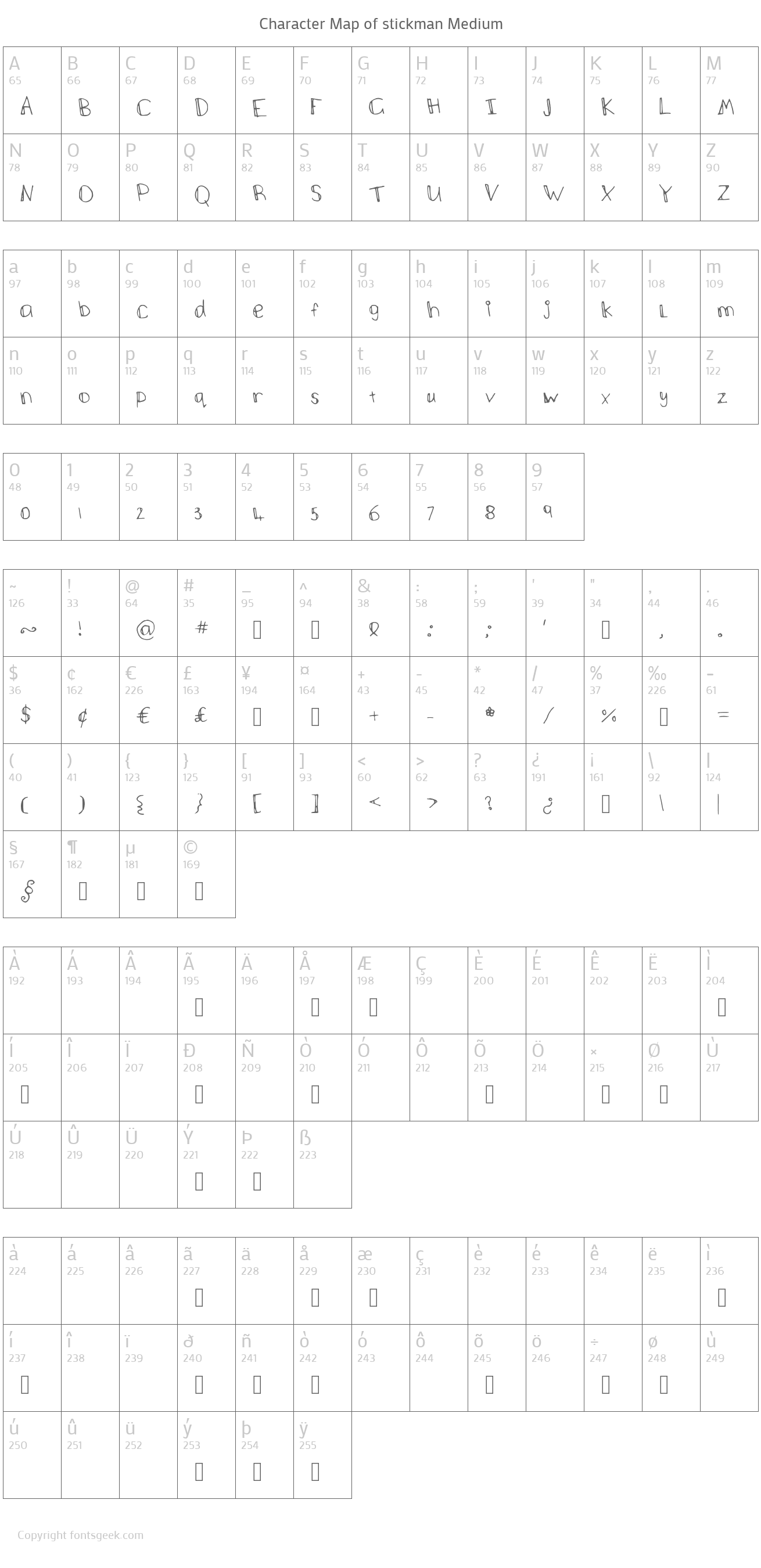 stickman Font : Download For Free, View Sample Text, Rating And More On ...