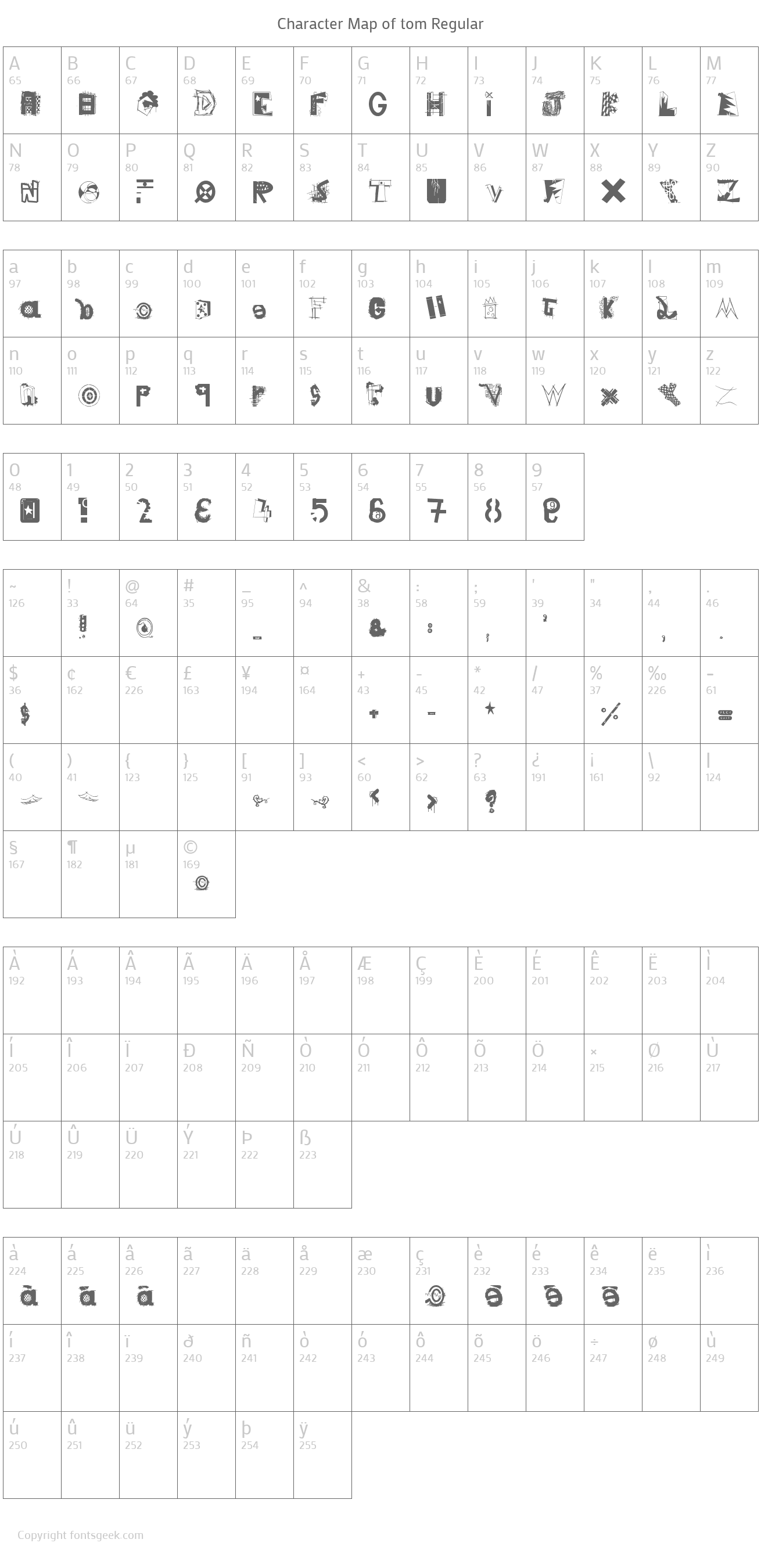 tom Regular : Download For Free, View Sample Text, Rating And More On ...
