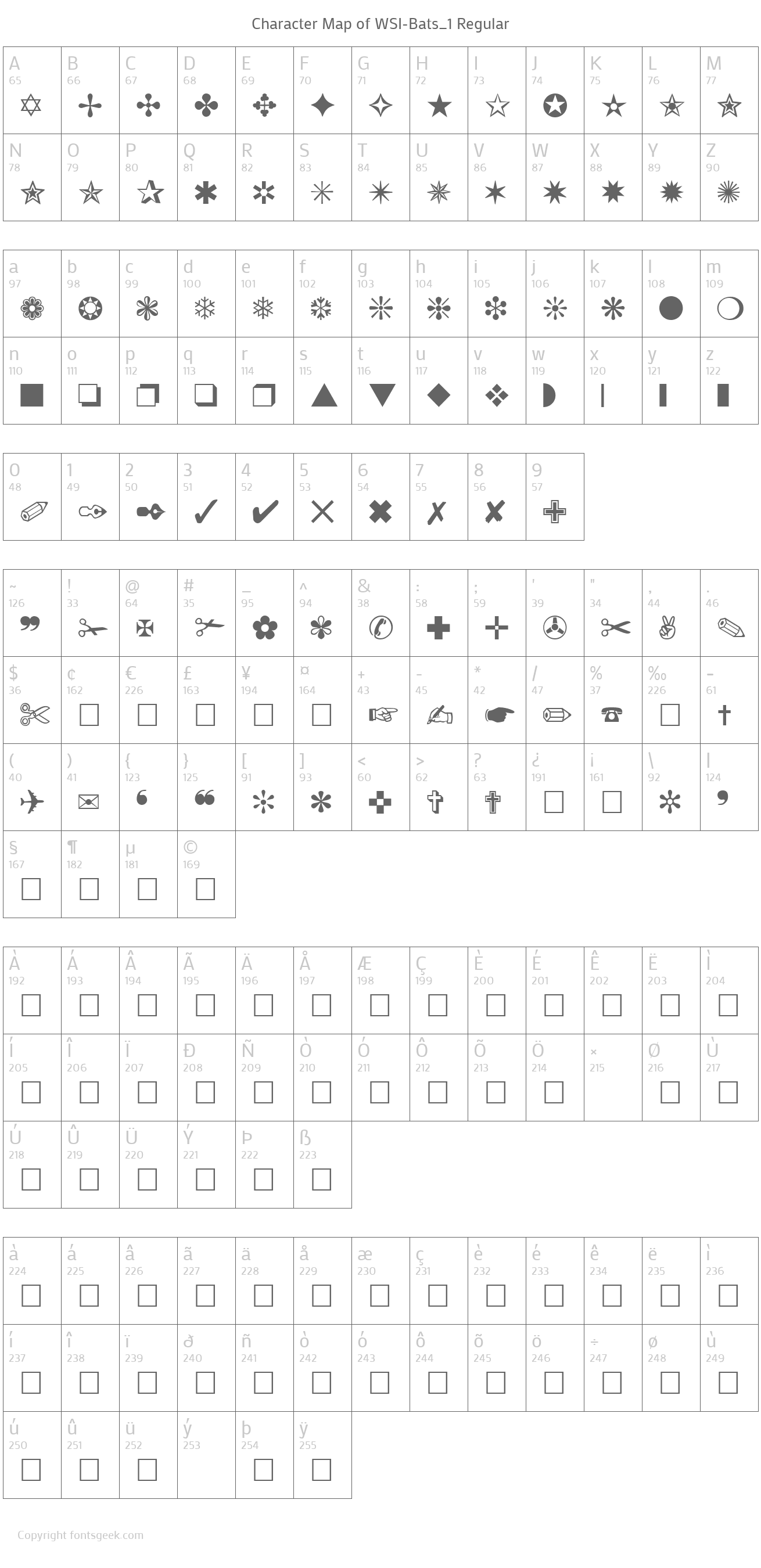 WSI-Bats_1 Regular : Download For Free, View Sample Text, Rating And ...